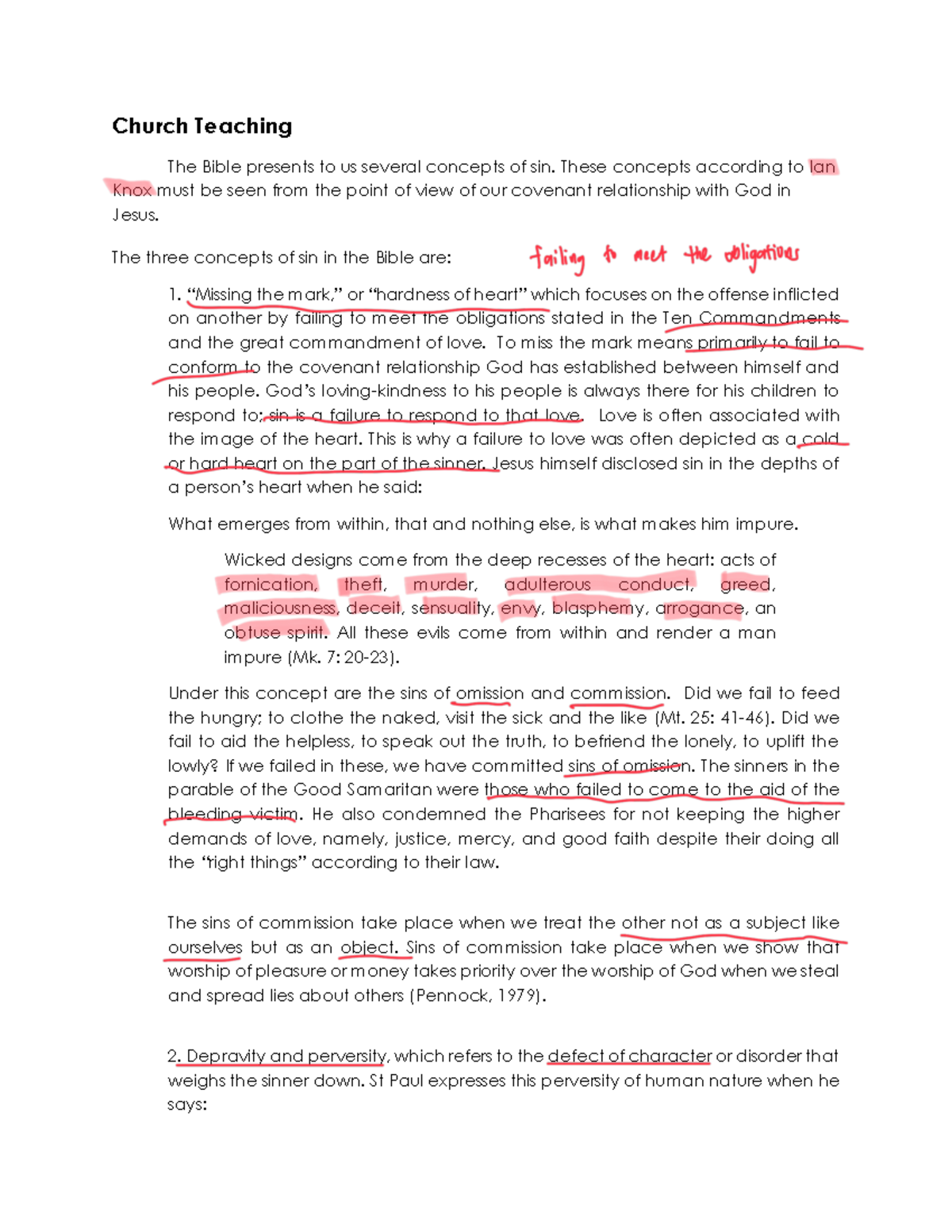 Module 1 lesson 2 Church Teaching - Church Teaching The Bible presents ...