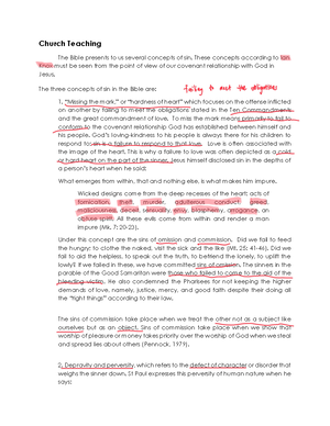 Module 1, Lesson 1 Church Teaching - Church Teaching A. The Gift of ...