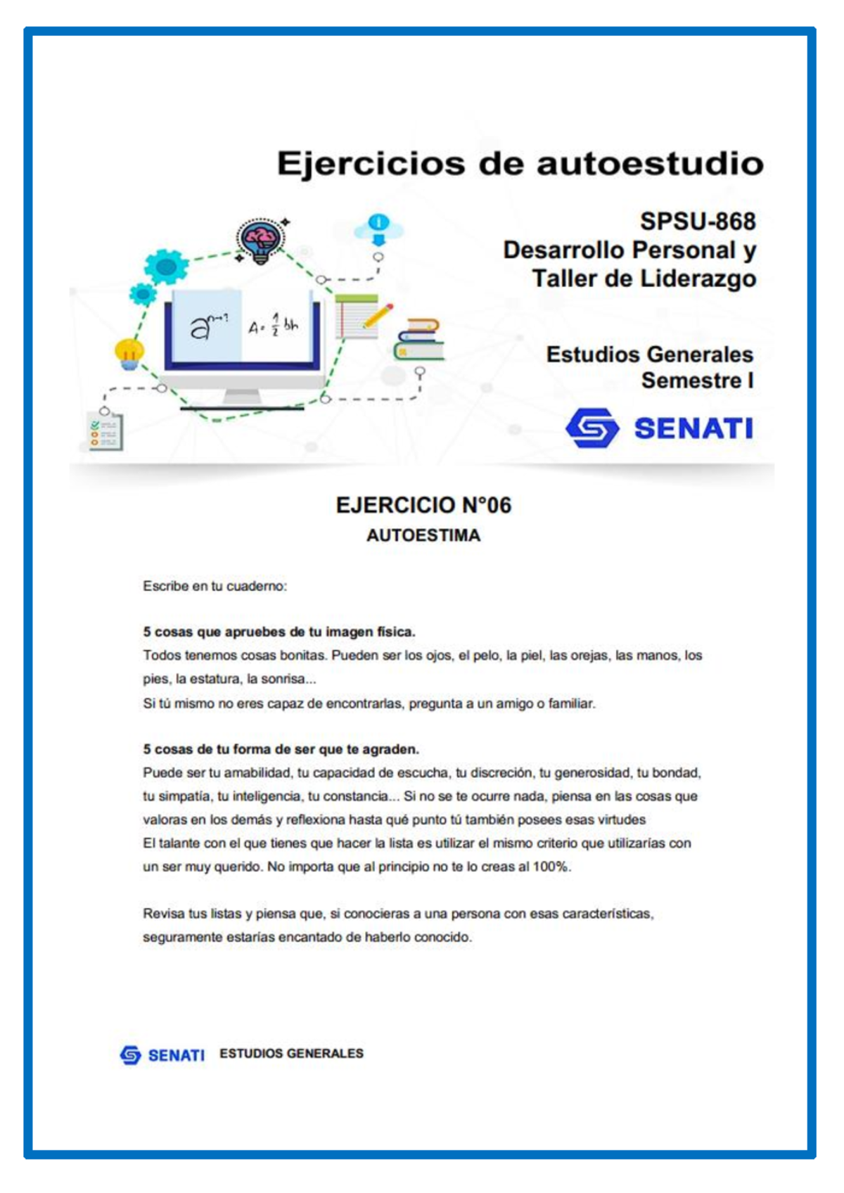 Tarea N6 Desarrollo Personal - Studocu