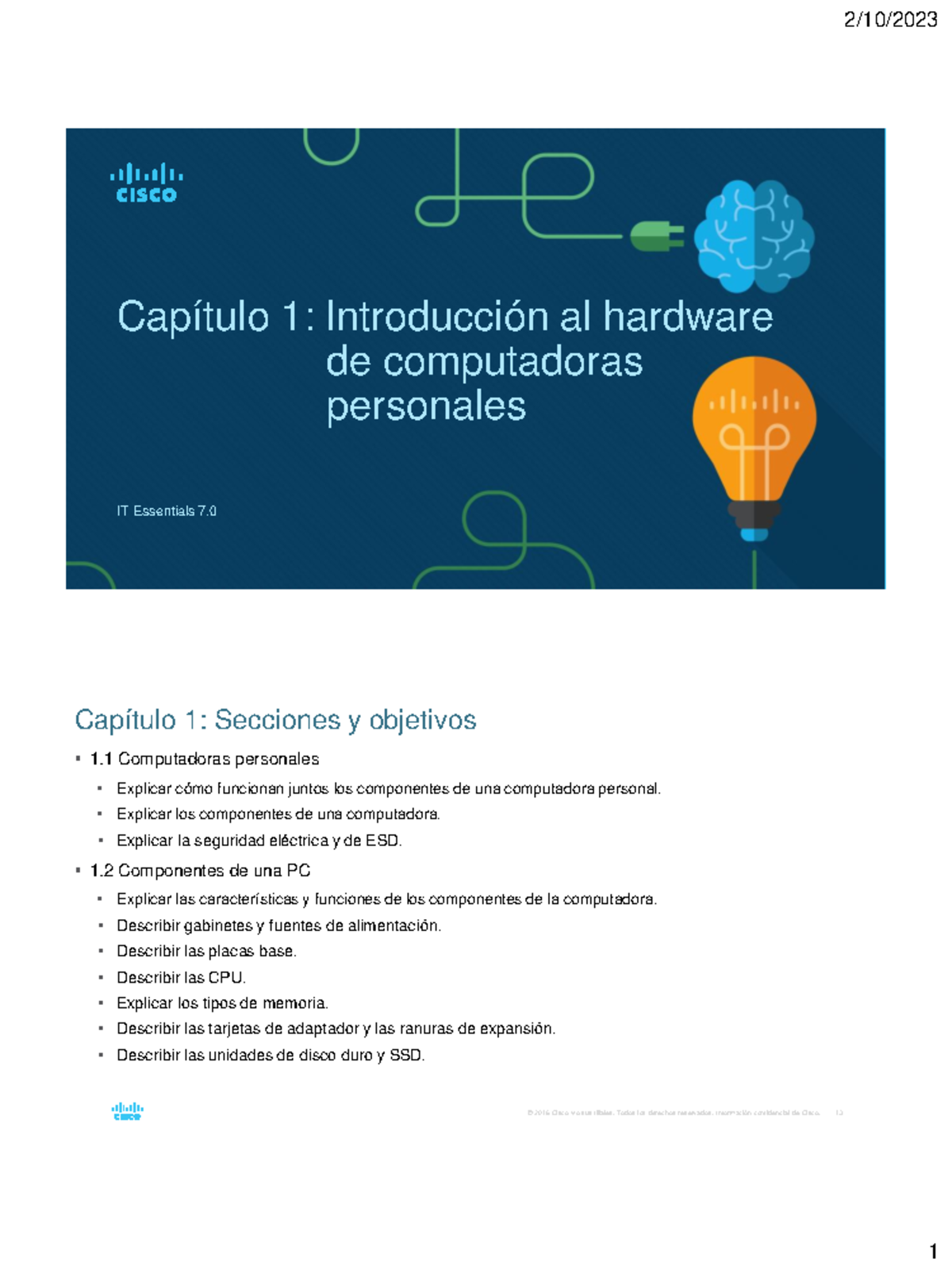 ITE7 Chp1 - feewgewa - Capítulo 1: Introducción al hardware de ...