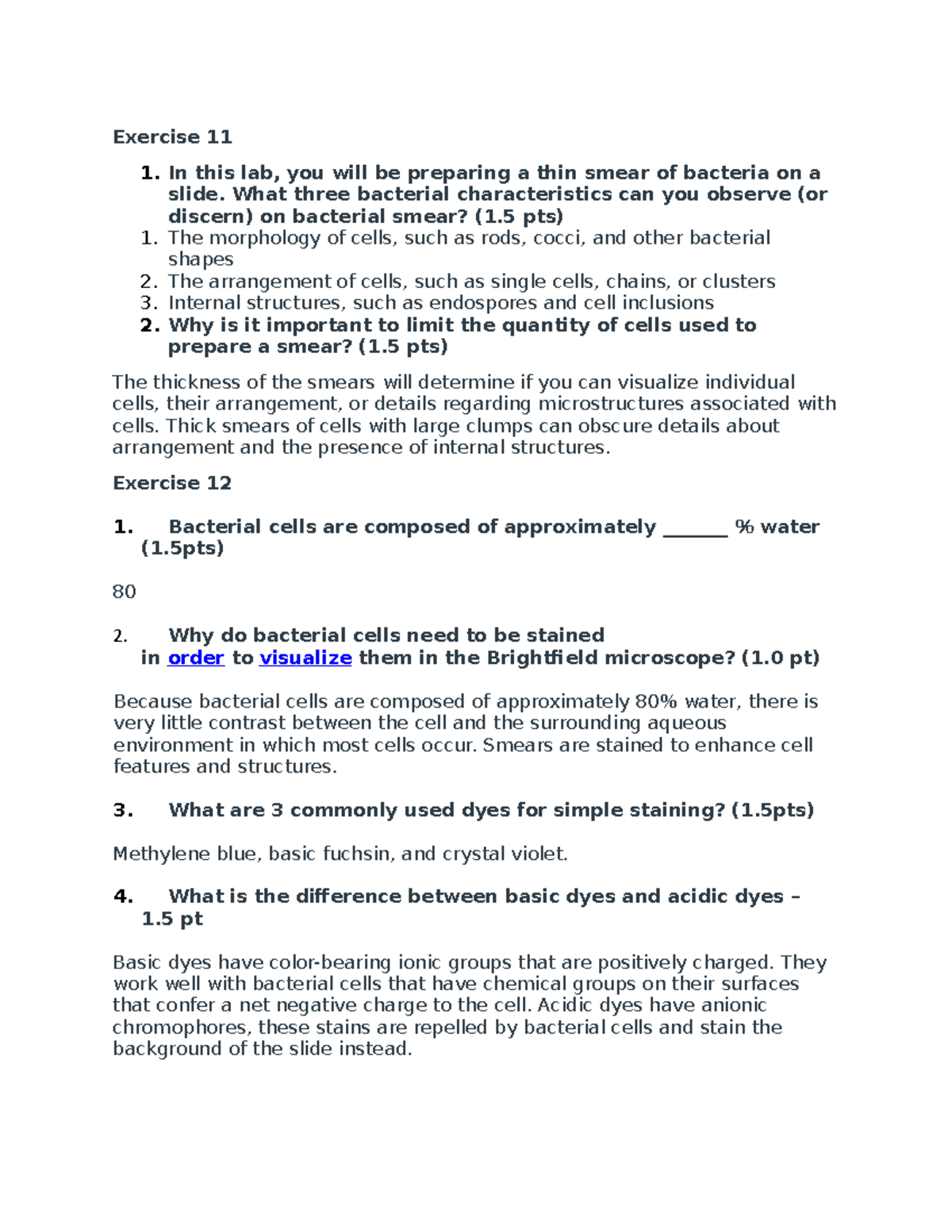 Micro Lab Prelab 11 And 12 Exercise 11 1 In This Lab You Will Be 