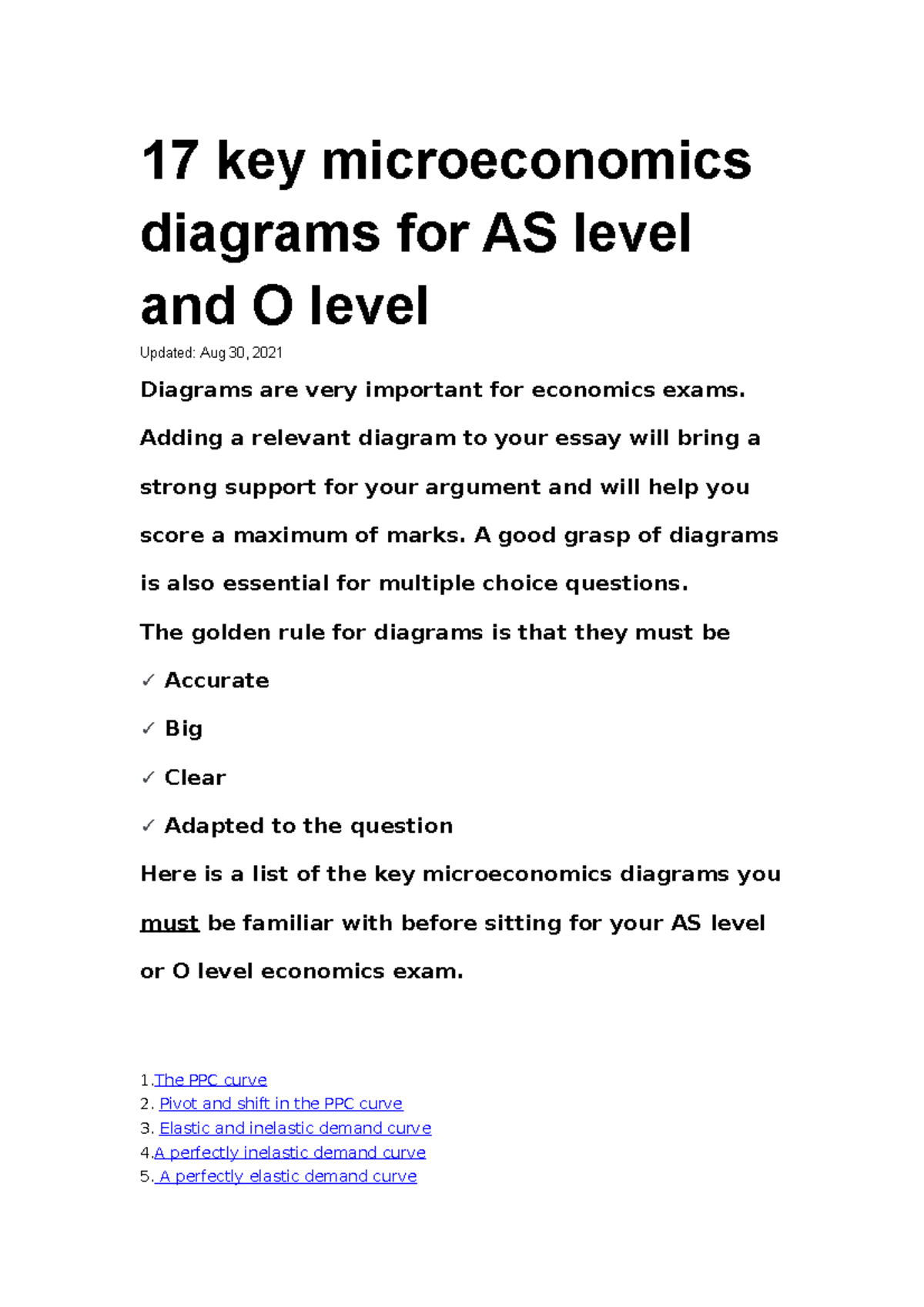 17 key microeconomics diagrams for AS level and O level - 17 key ...