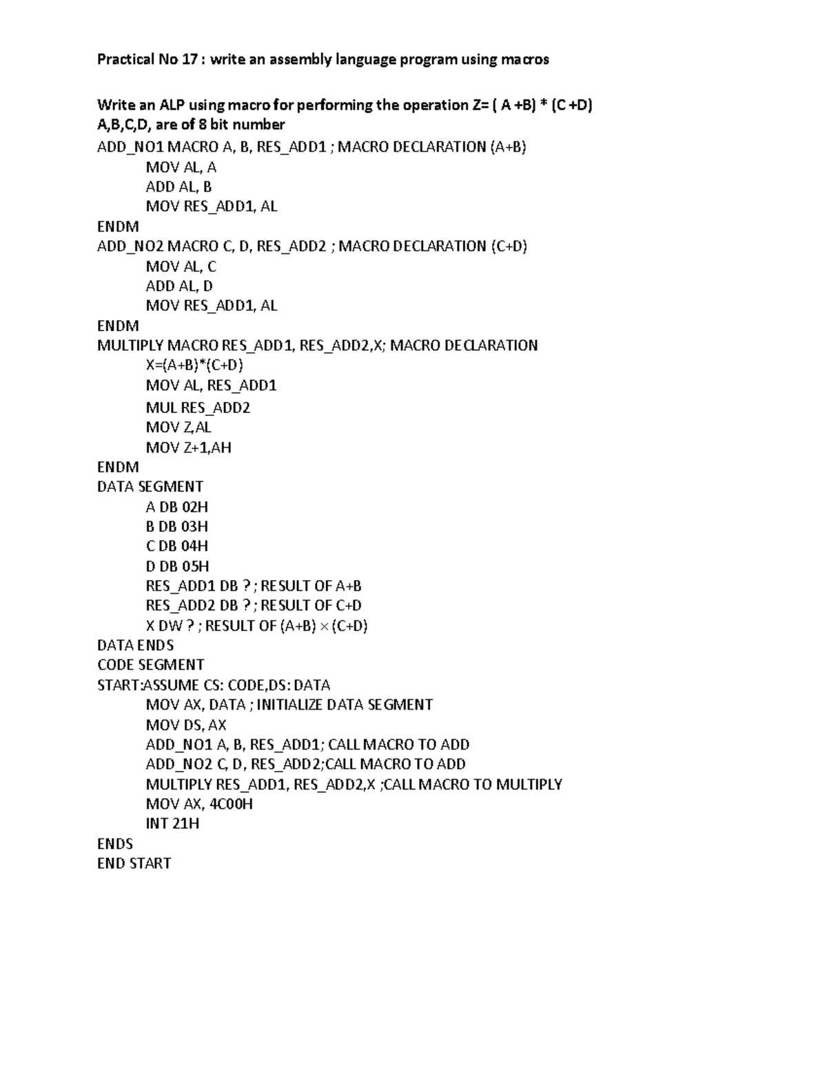 MIC-Practical No 17 - Practical notes of gad ,java and mic - Practical ...