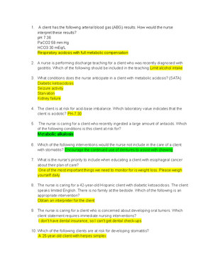 ATI Skills Module Nutrition, Feeding, and Eating - Louisa Lovince ATI ...