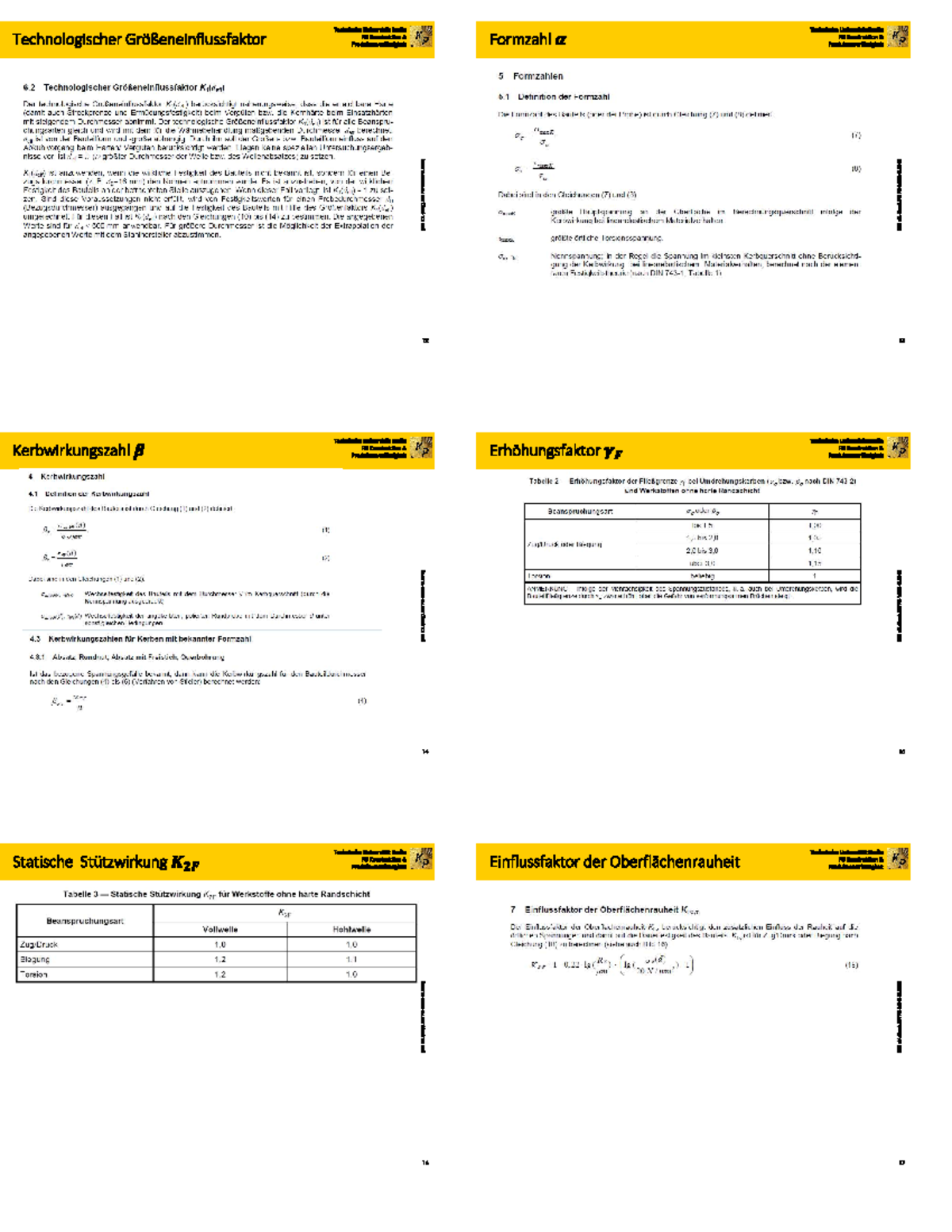 DIN 743 - DIN 743 Notizen. - Konstruktionslehre - Studocu
