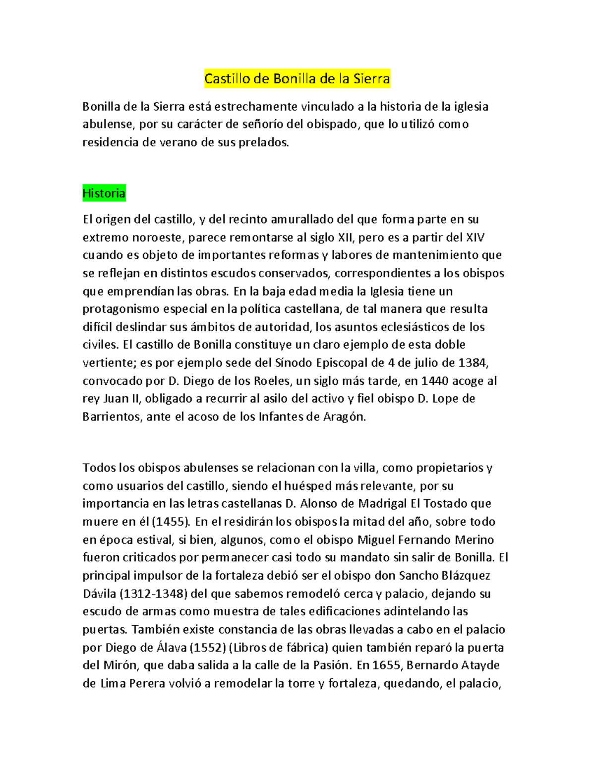 Castillo de Bonilla de la Sierra - Castillo de Bonilla de la Sierra ...