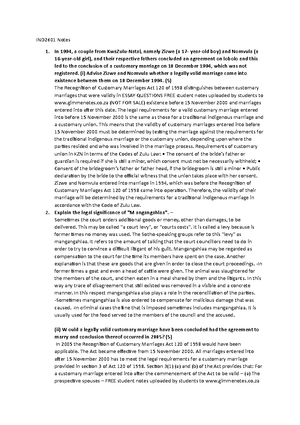 Lesson 1 - MCQ OPTIONS - IND2601 - Unisa - Studocu