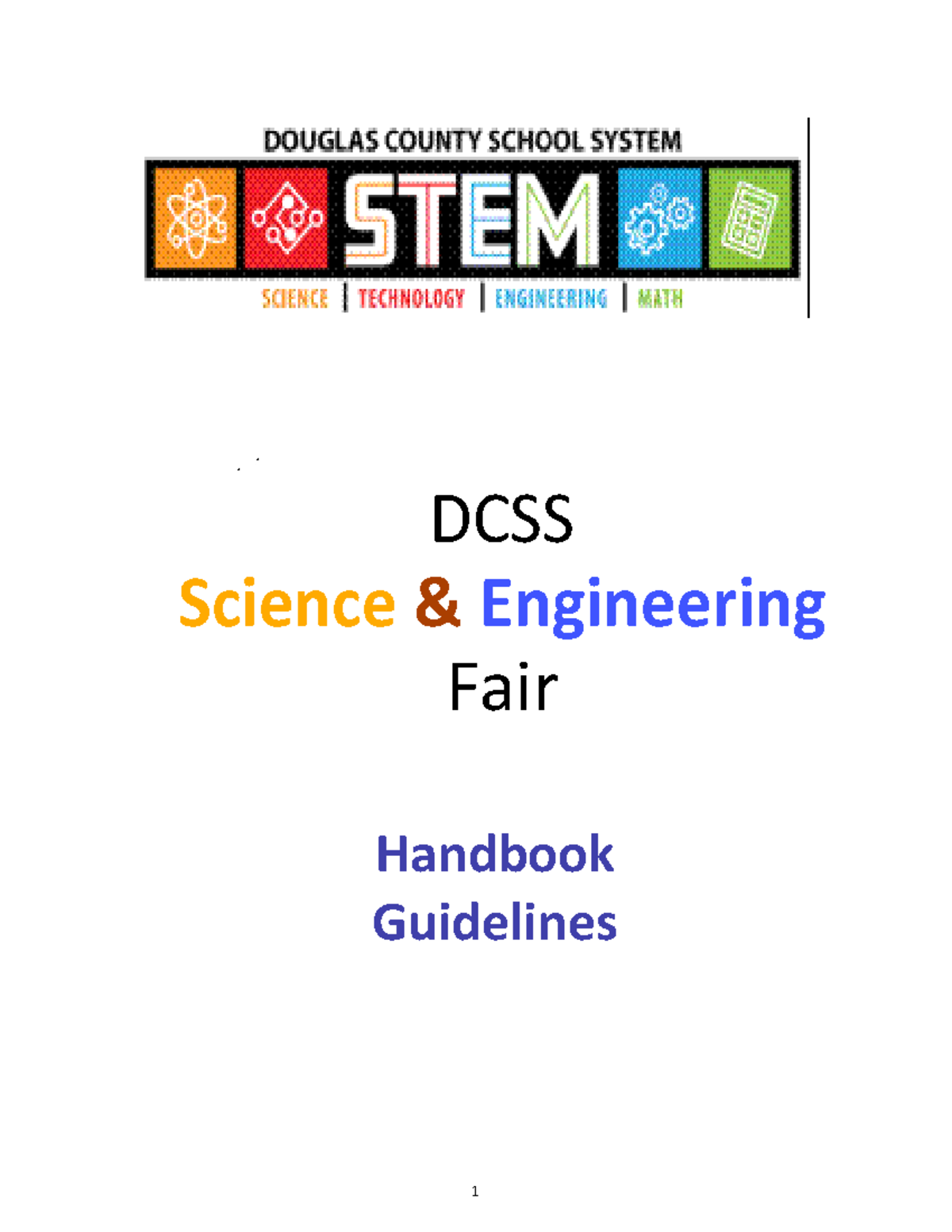 Science fair guidelines book - . DCSS Science & Engineering Fair ...
