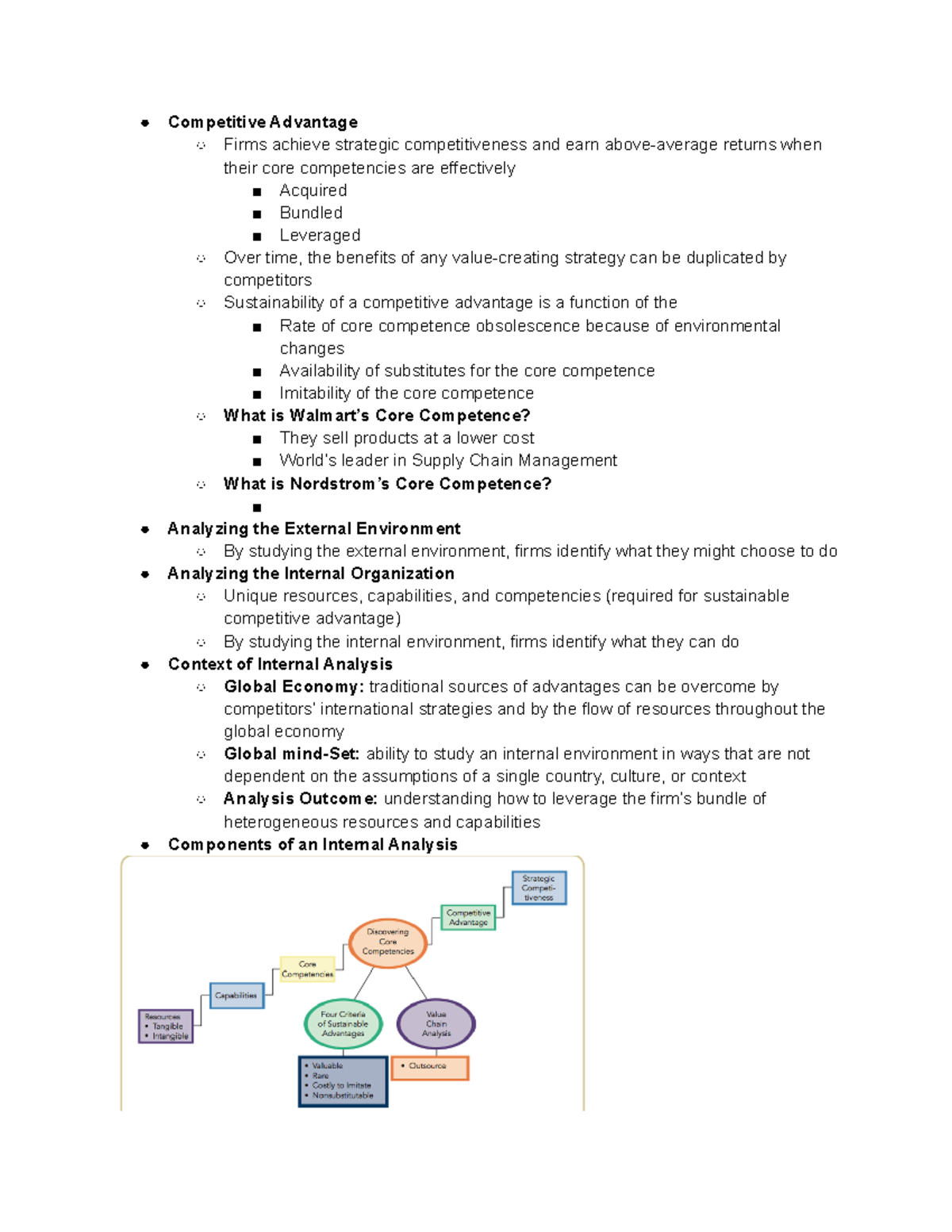 Chapter 3 The Internal Organization - Competitive Advantage Firms ...
