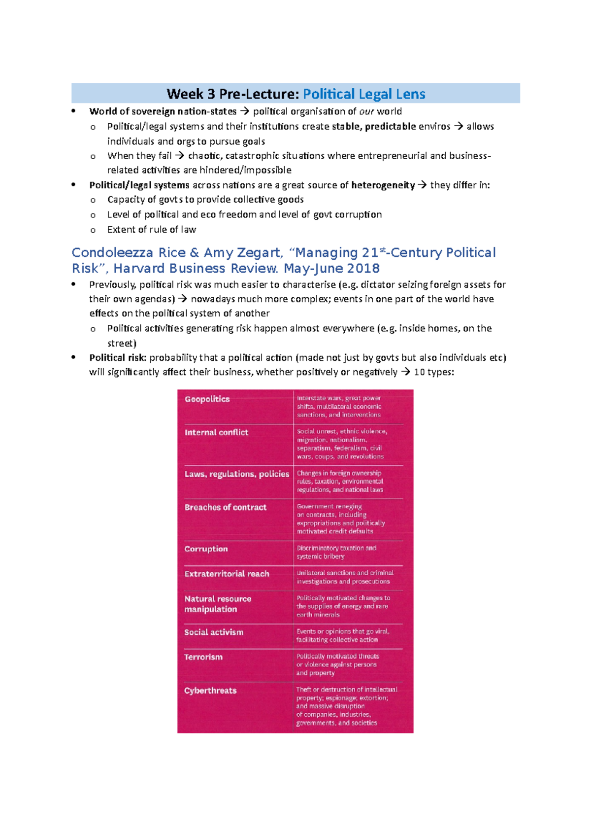 HD COMM1150 notes - Week 3 Pre-Lecture: Political Legal Lens World of ...