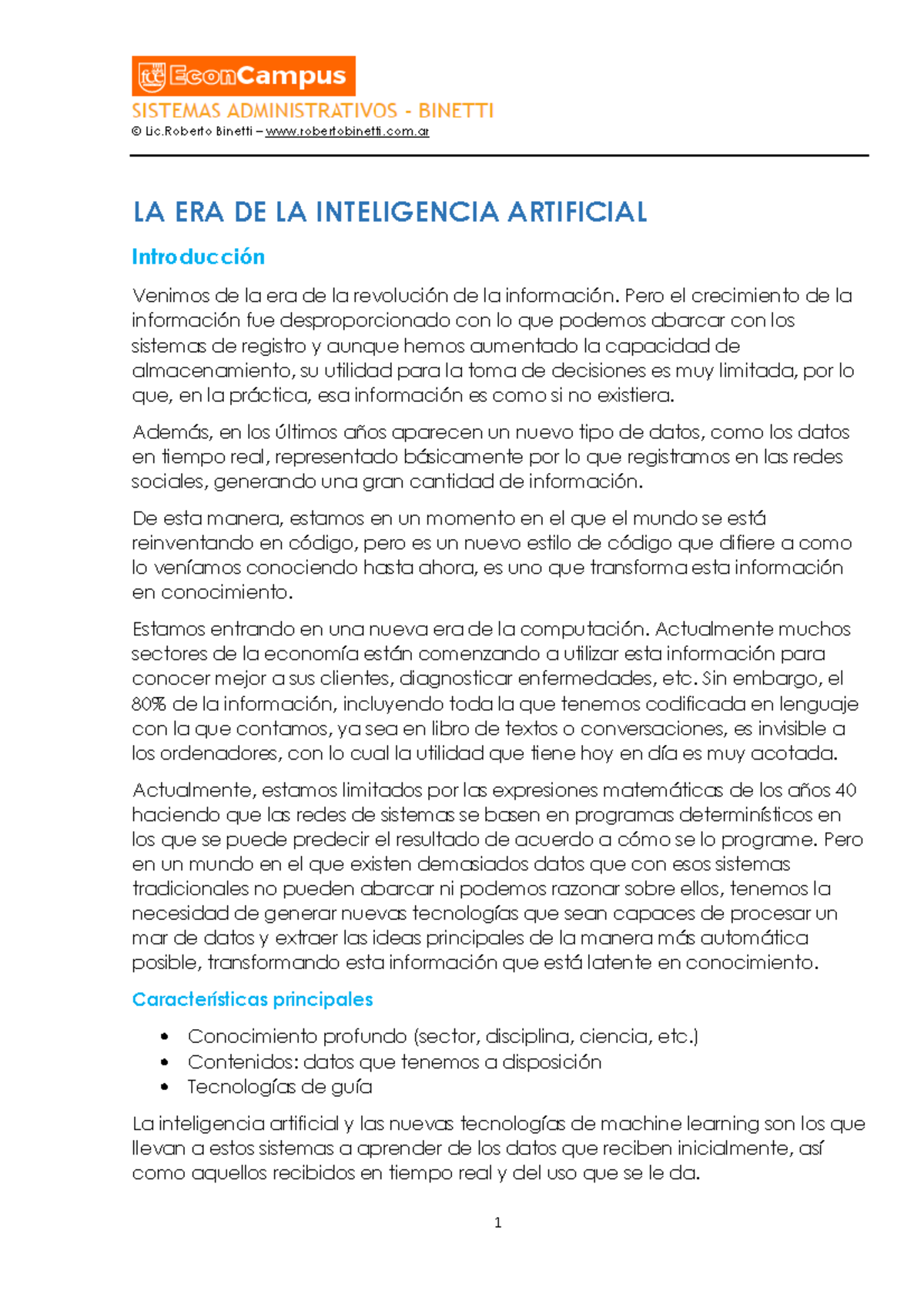 Inteligencia artificial - Concepto - LA ERA DE LA INTELIGENCIA ...