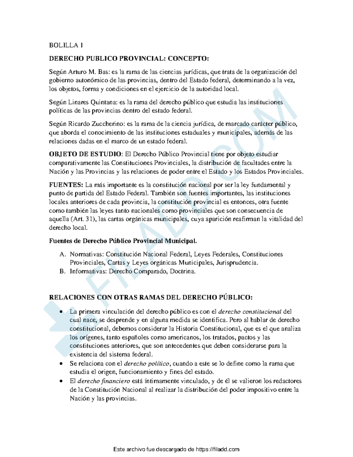 Apuntes de Ddppm - Apunte derecho - BOLILLA I DERECHO PUBLICO ...