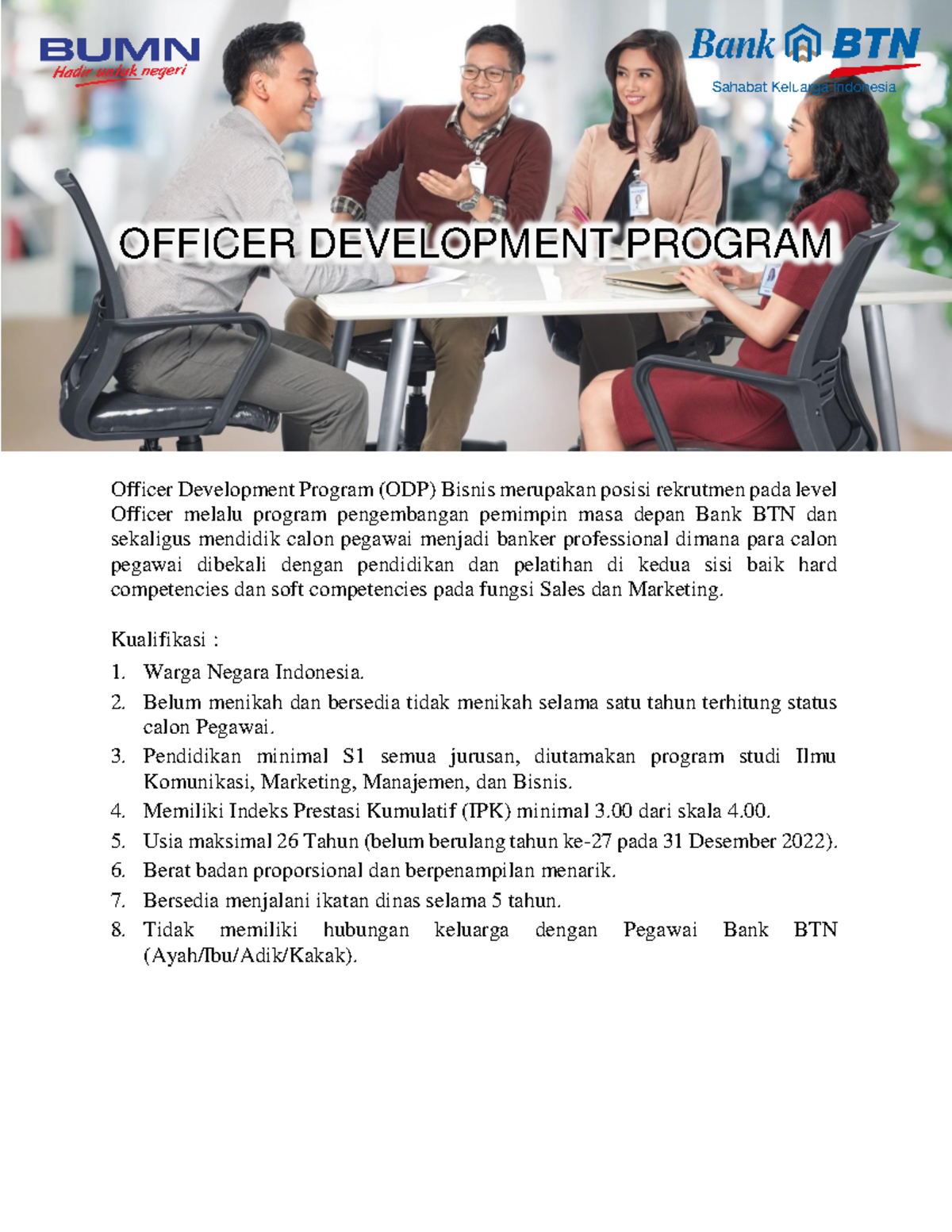 Officer Development Program Bisnis 625f - Officer Development Program (ODP) Bisnis merupakan ...
