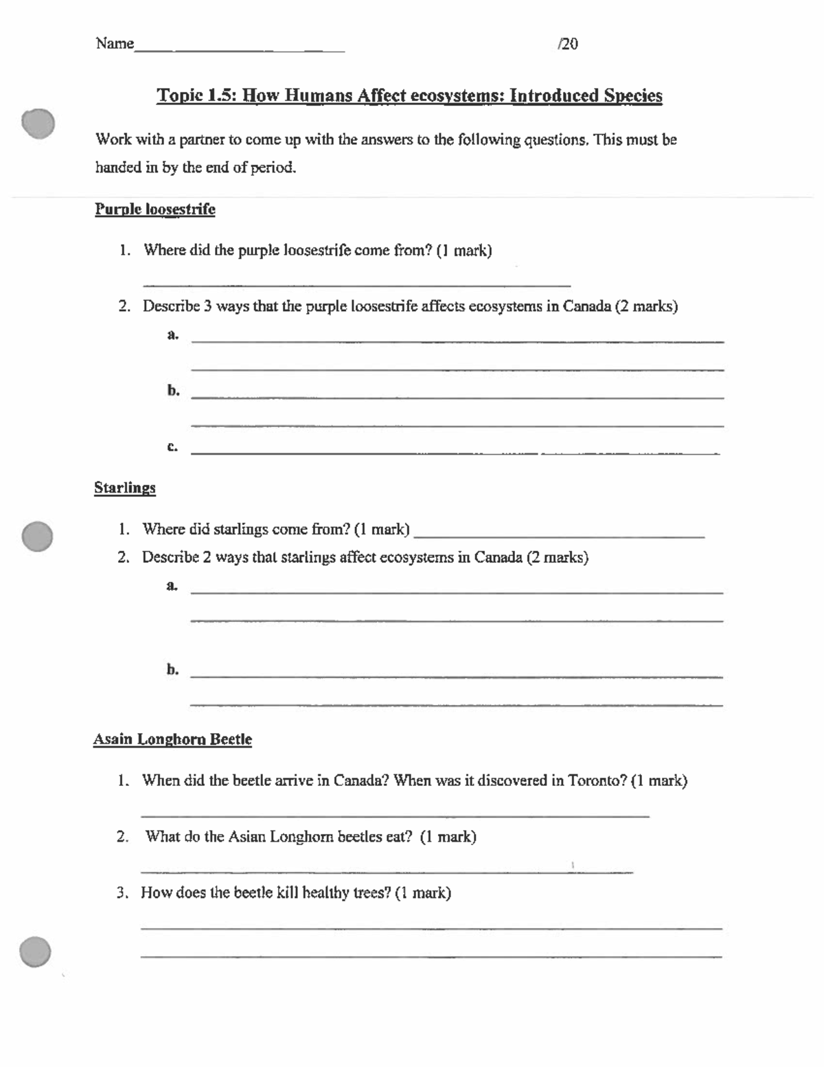 Invasive Species - rr444 - sph3u - Studocu