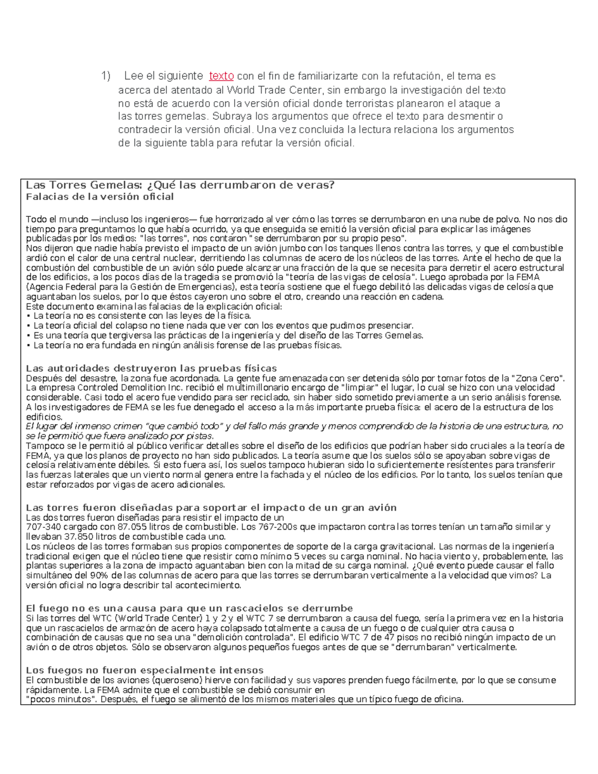 4. Actividad 3 - Son tareas del modulo 2 El hombre y la sociedad - 1) Lee el siguiente texto con ...