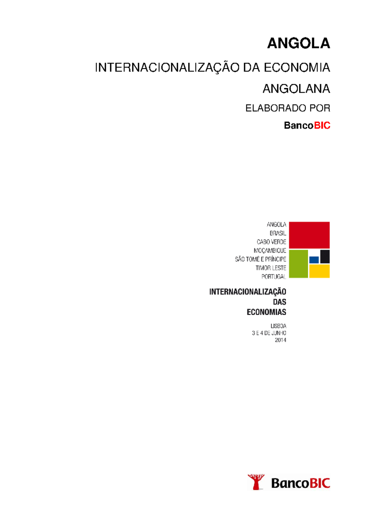 02 Estudo Angola Elaborado pelo Banco BIC - ANGOLA INTERNACIONALIZAÇÃO ...