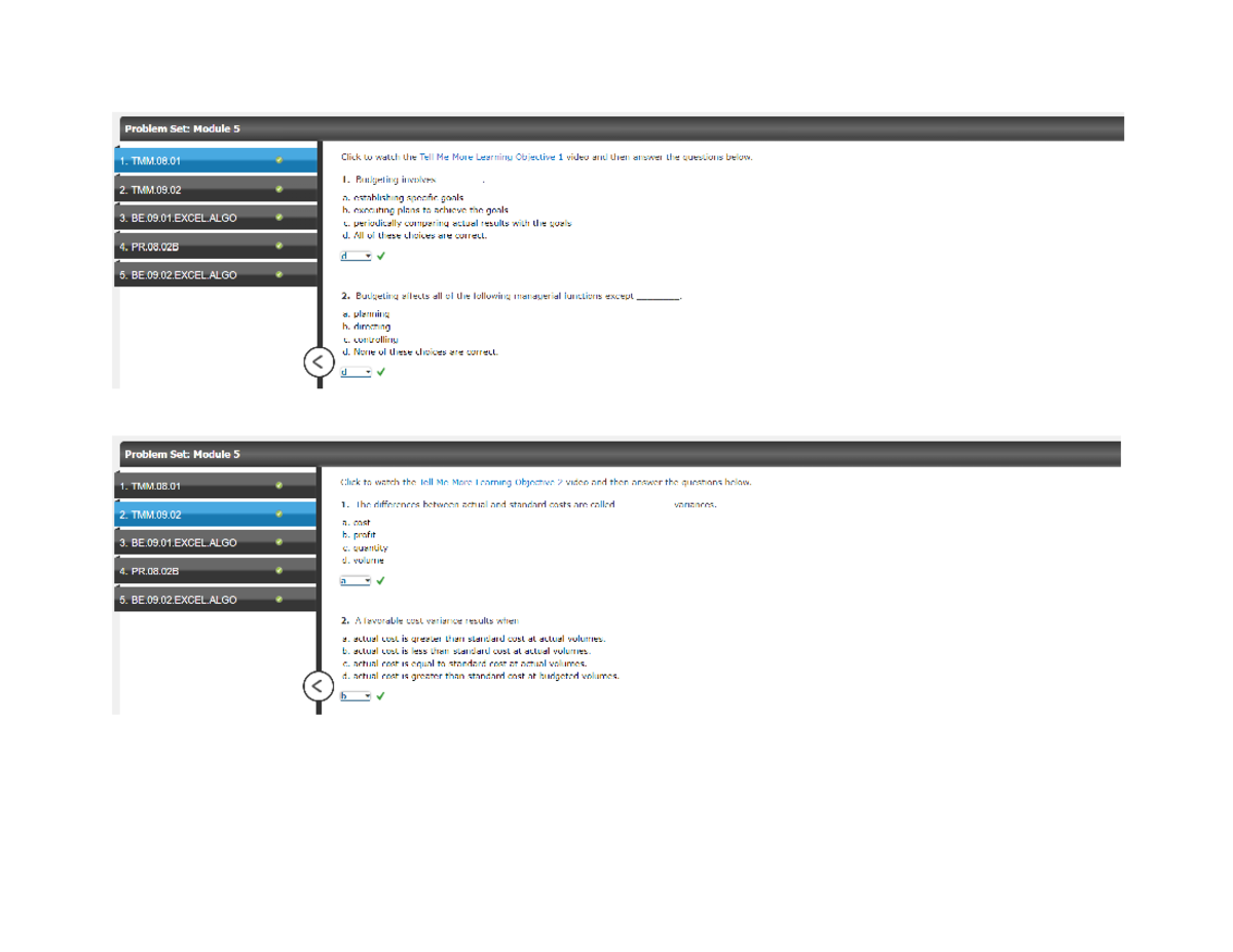 Acc 202 problem set 5 - ACC202 - Studocu