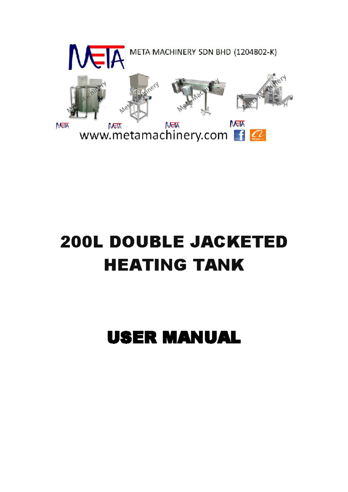 200L DJ Heating TANK - aaaa - 20 0L DOUBLE JACKETED HEATING TANK USER ...