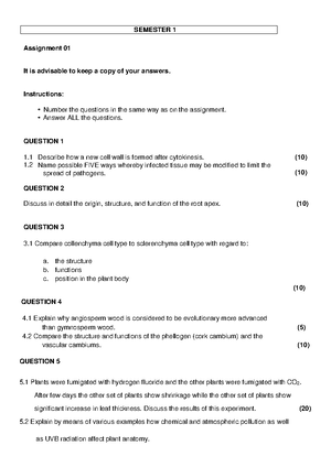 TAM2601 Assessment 2 - The primary source is your prescribed book. You ...