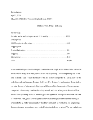 GRA 280 Module 3 Activity - Module Three Activity Template 1. Assess ...