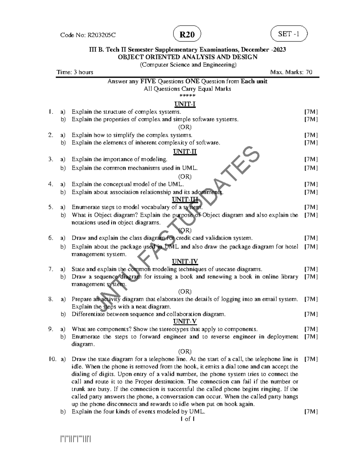 Object Oriented Analysis AND Design DEC 2023 - |''|''|||''|'''|||'| III ...