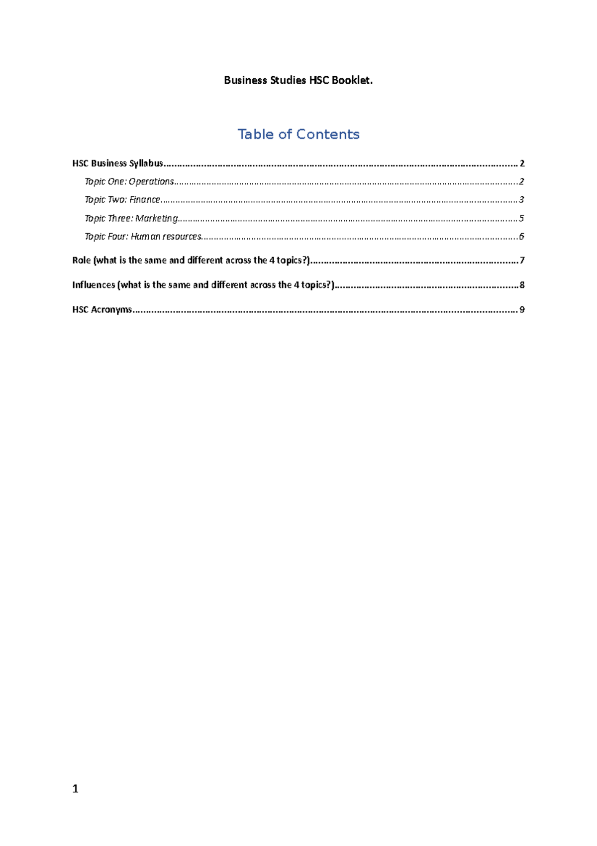 Business Syllabus - Business Studies HSC Booklet. HSC Business - Studocu