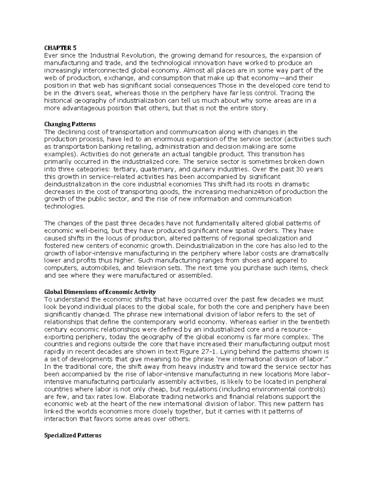 5 C - Lecture notes 5 - Social studies - Studocu