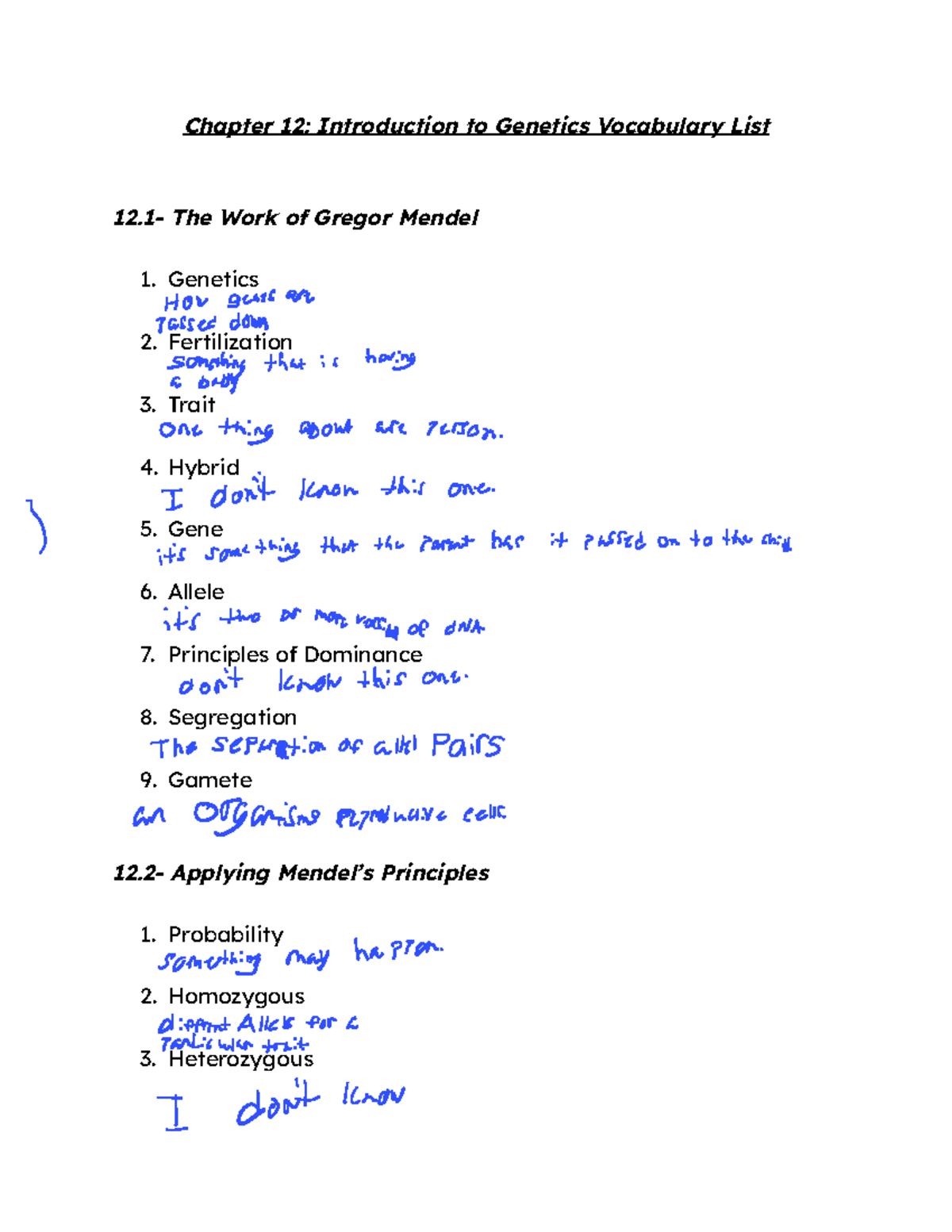 Edited - Chapter 12 Vocabulary Extra Credit Assignment - Chapter 12 ...