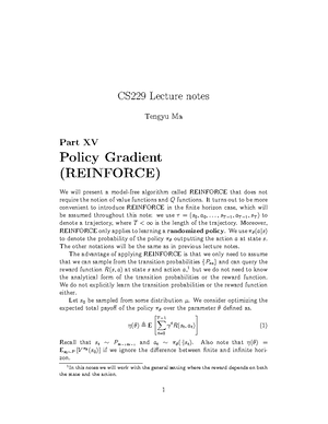 Cs229-notes 12 - Lecture notes 1 - CS229 Lecture notes Andrew Ng Part ...