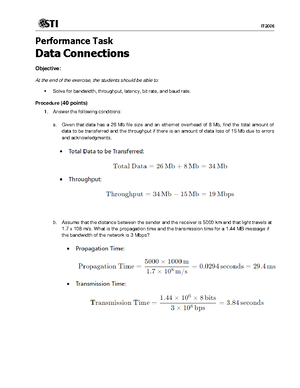 05 Protocols and Switching (Pre-final) - 05 e LMS Activity 1 - Response ...