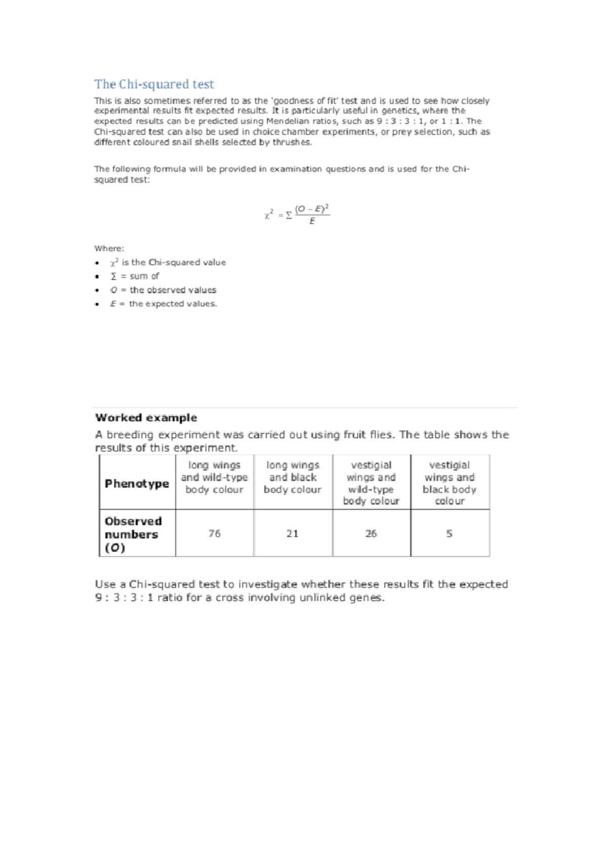 Statistics Note 3 - Alevel biology notes - Studocu