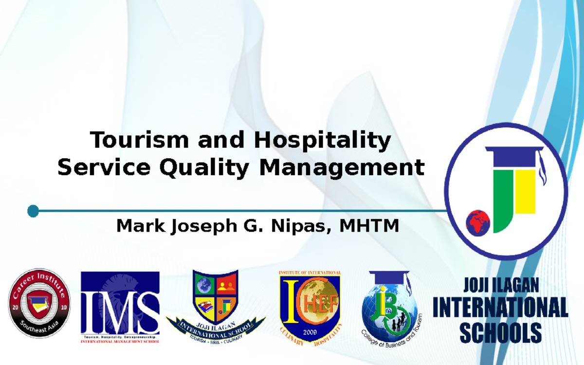 Lesson 3 Motivating exceptional service with smile - Tourism and ...