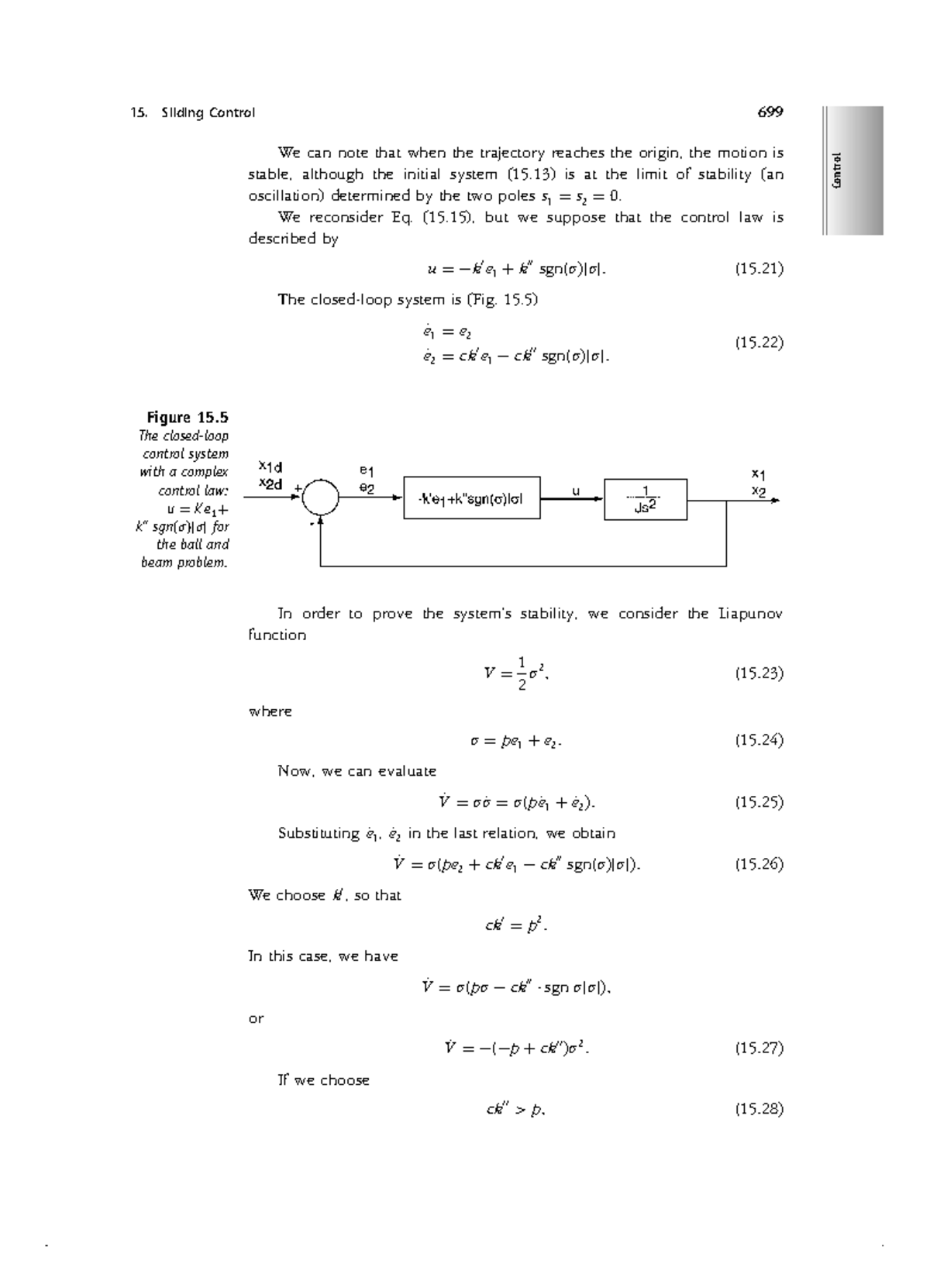 Variable Structure Systems - We can note that when the trajectory ...