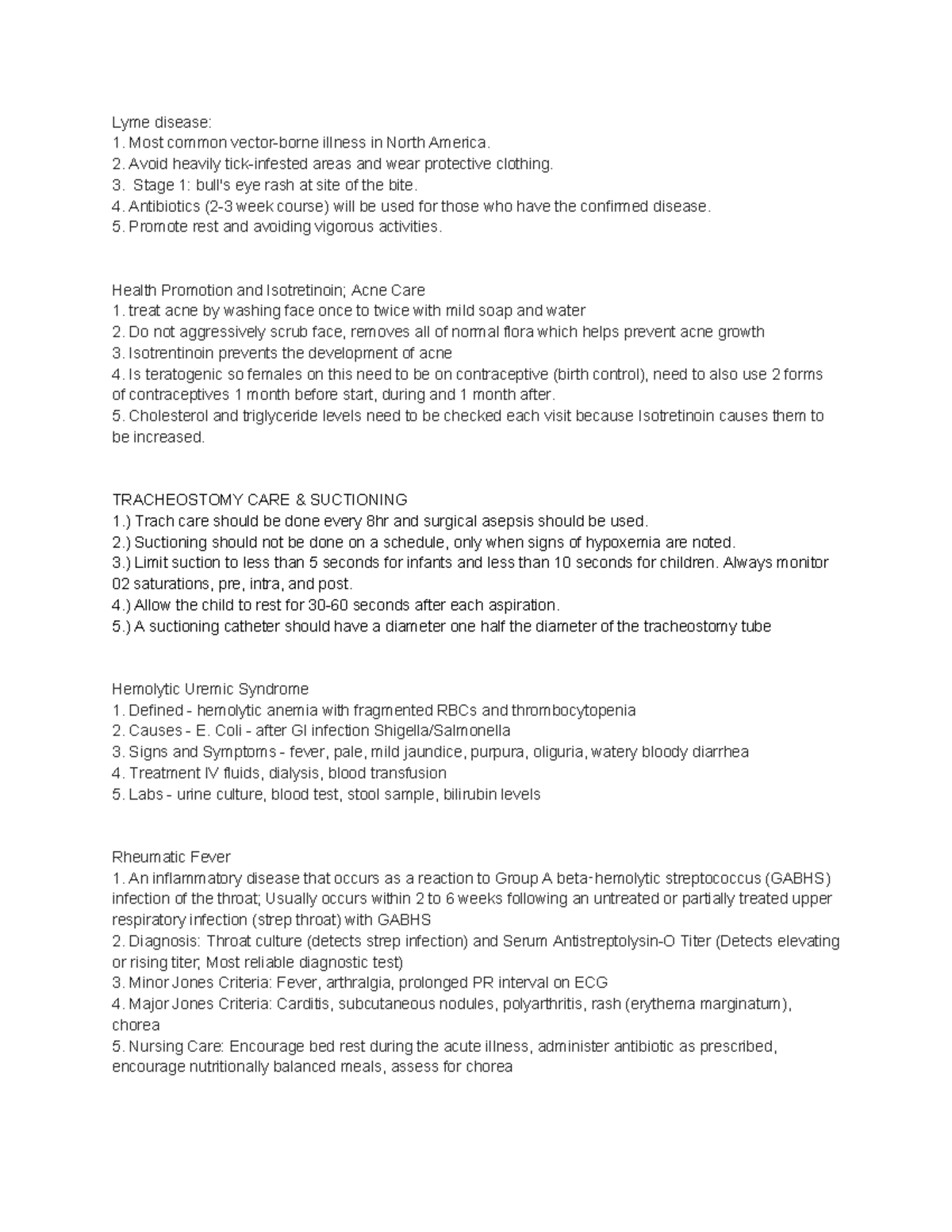 5 points from ATI topics for students-1 - Lyme disease: Most common ...