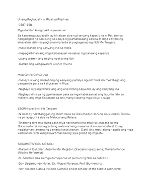 Activity-1 - Rizal life and works - Buhay, Gawa, at mga Naisulat ni Dr ...