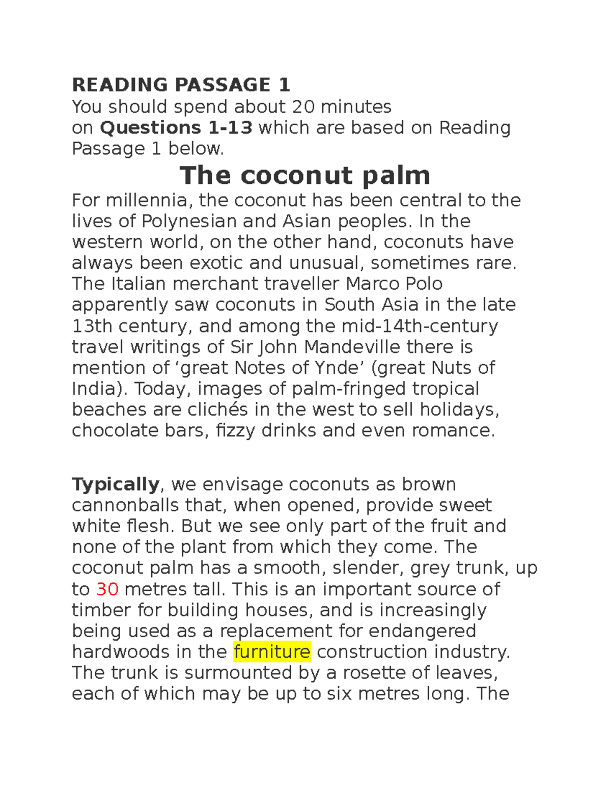 Cam 13 - READING PASSAGE 1 You should spend about 20 minutes on ...