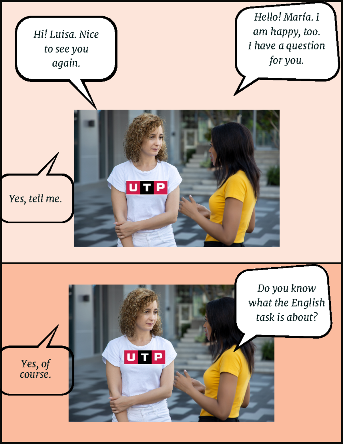 TAsk E2 week 1 - tarea 1 - to Hi!Luisa seeyou again. Yes,tellme. Yes,of ...