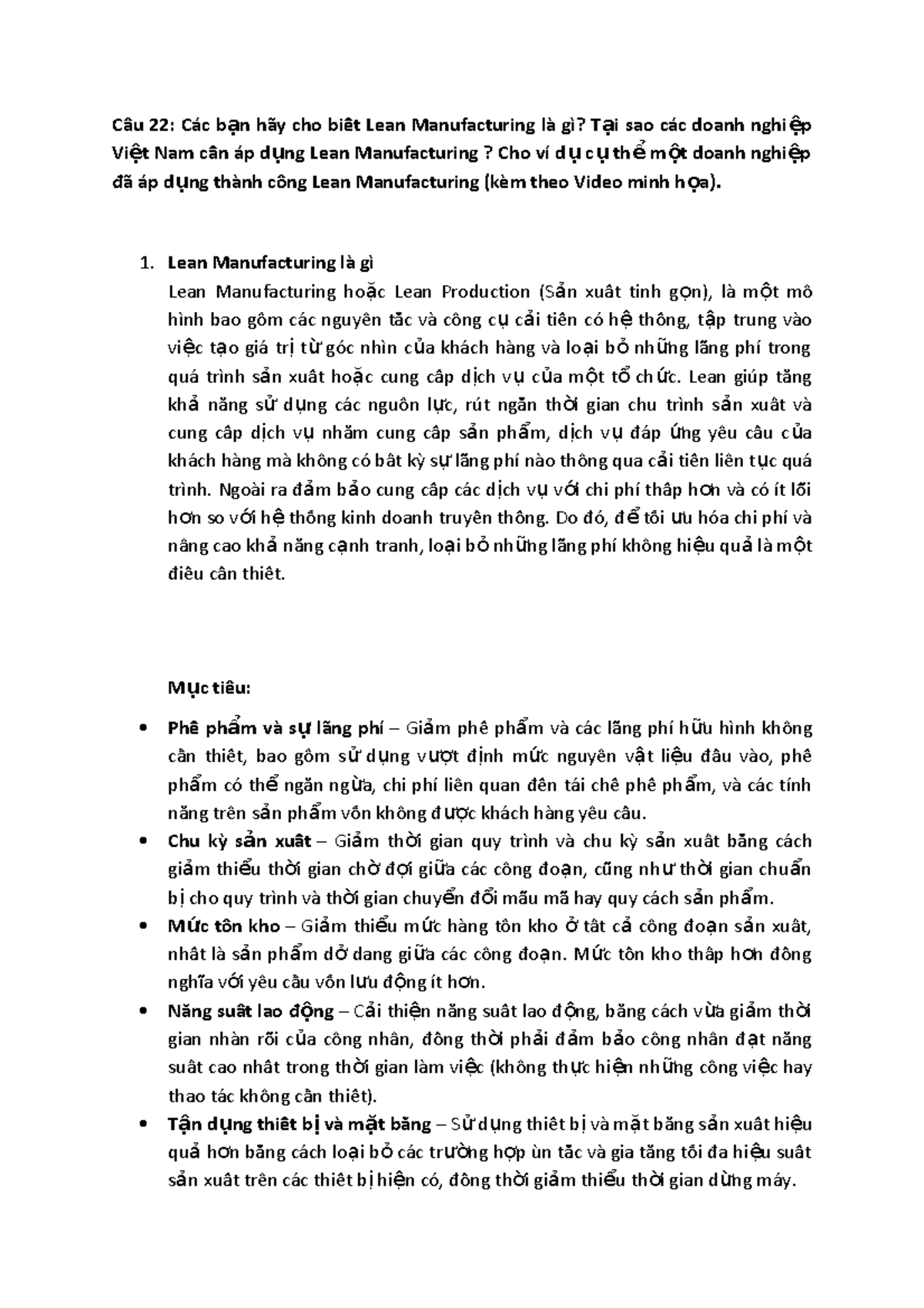 Lean manufacturing - 1. Lean Manufacturing là gì Lean Manufacturing ho ...
