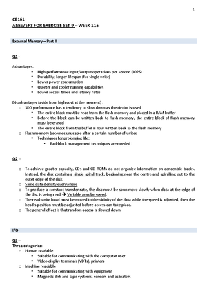 CE161 Mock Test 1 2017 - mock test for testing knowledge - UNIVERSITY ...