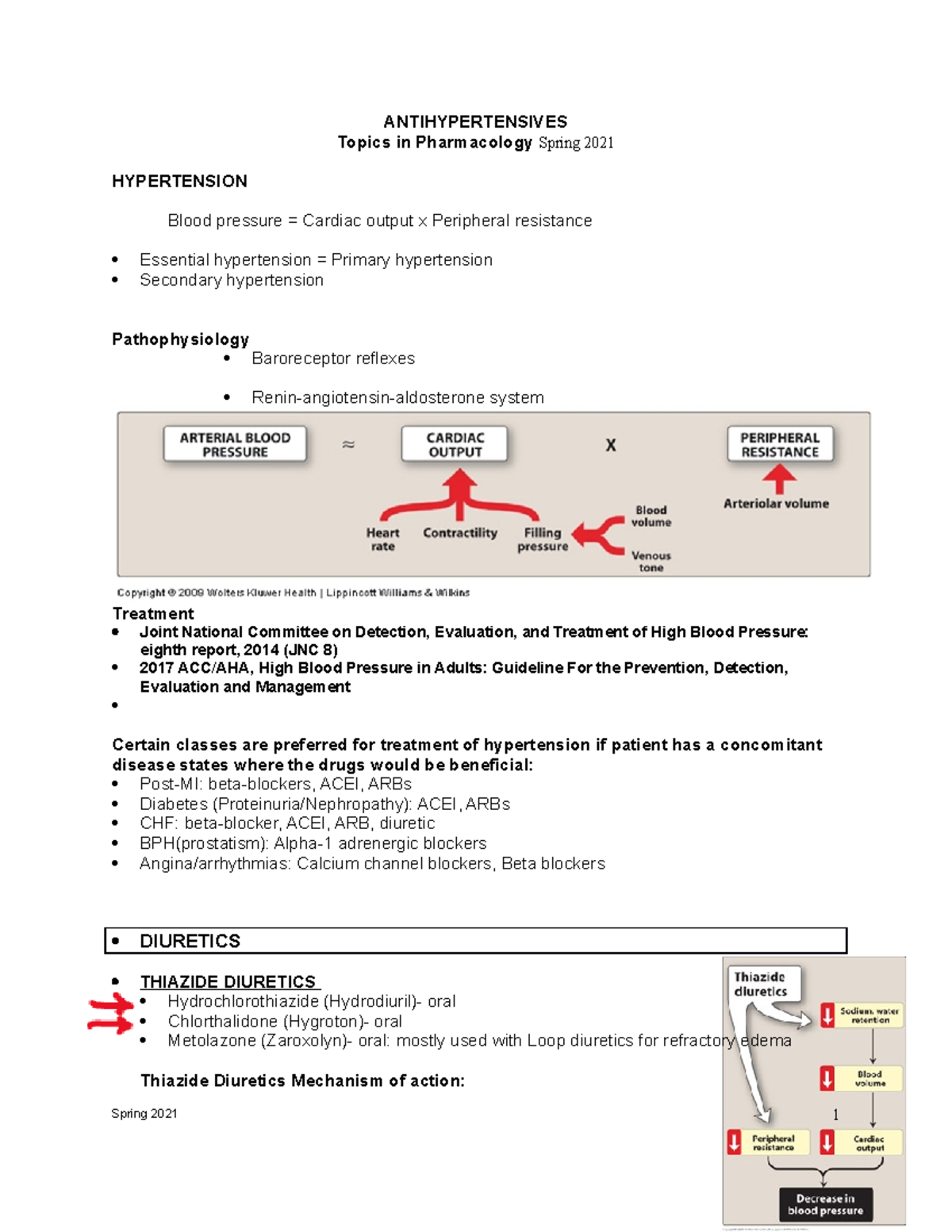 Antihypertensive Agents - ANTIHYPERTENSIVES Topics in Pharmacology ...