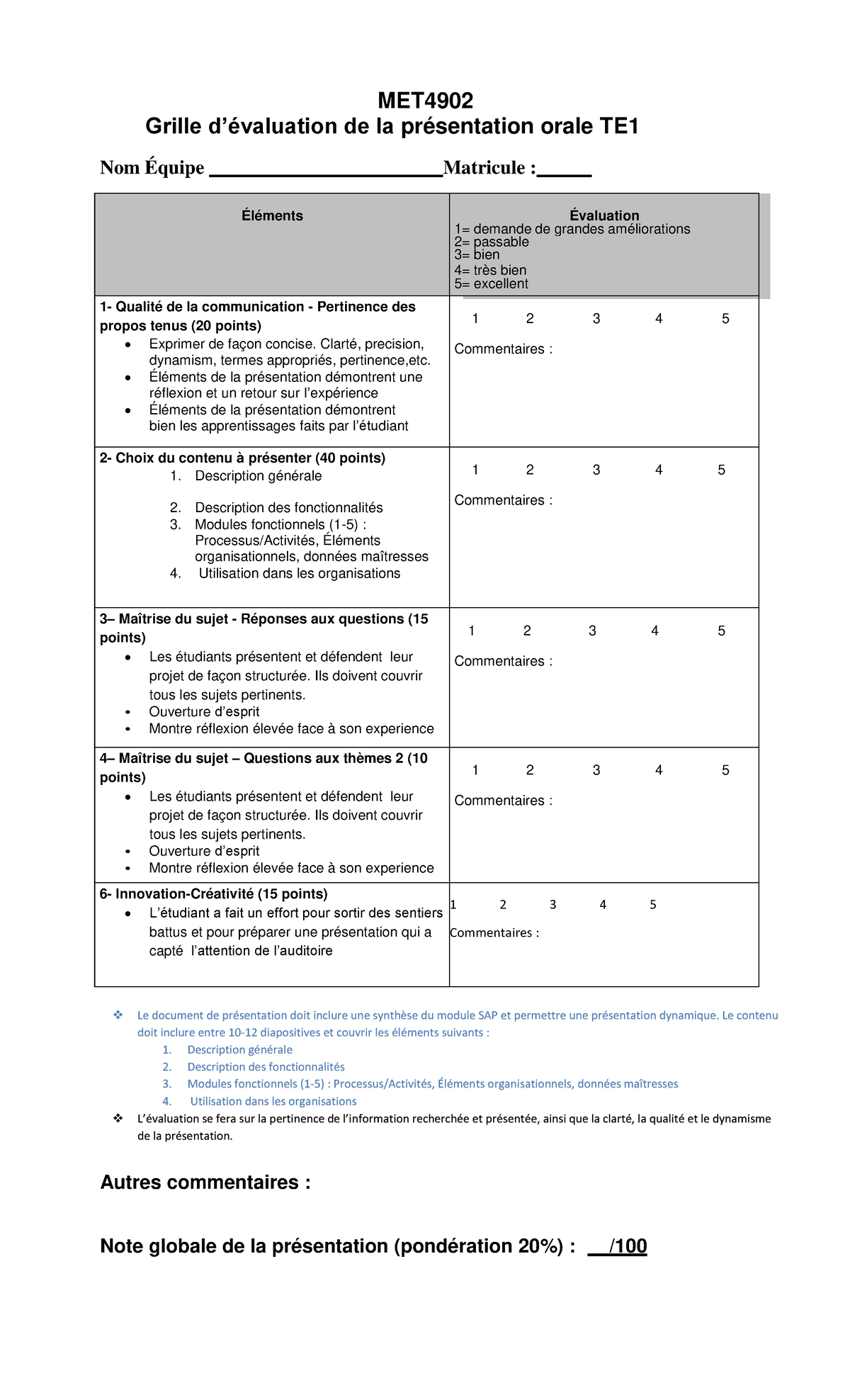 MET4902-TP1-evaluation-presentation orale 5 asd 33asd asdas - SAC1200 ...