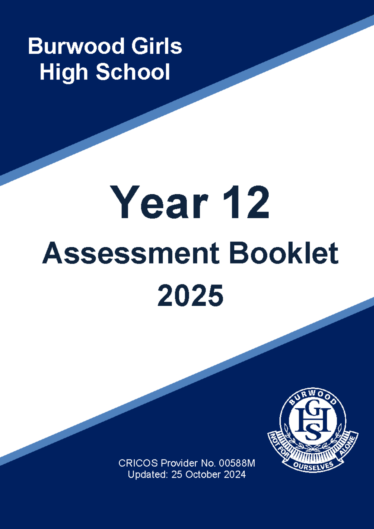 HSC Assessment Booklet 2025 - Year 11 Assessment Schedule 2023 Year 12 ...