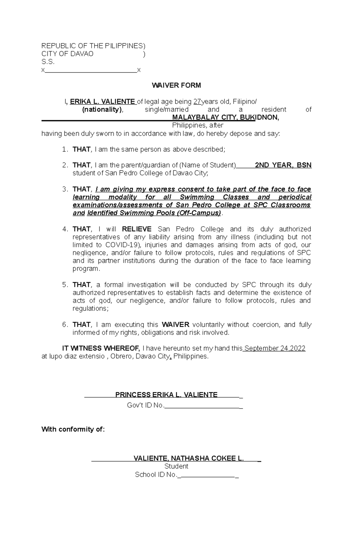 Inbound 6331940847683188922 - REPUBLIC OF THE PILIPPINES) CITY OF DAVAO ...