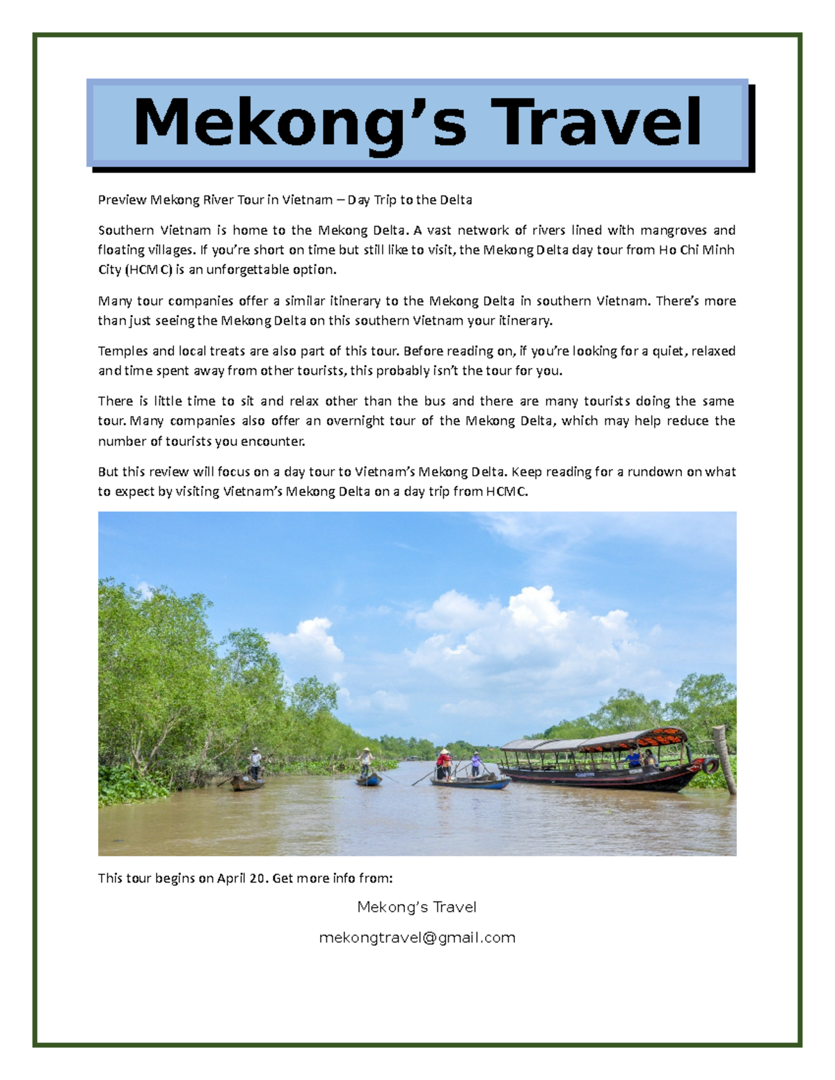 Project 4vjhvj - svsdv - a Mekong’s Travel Preview Mekong River Tour in ...