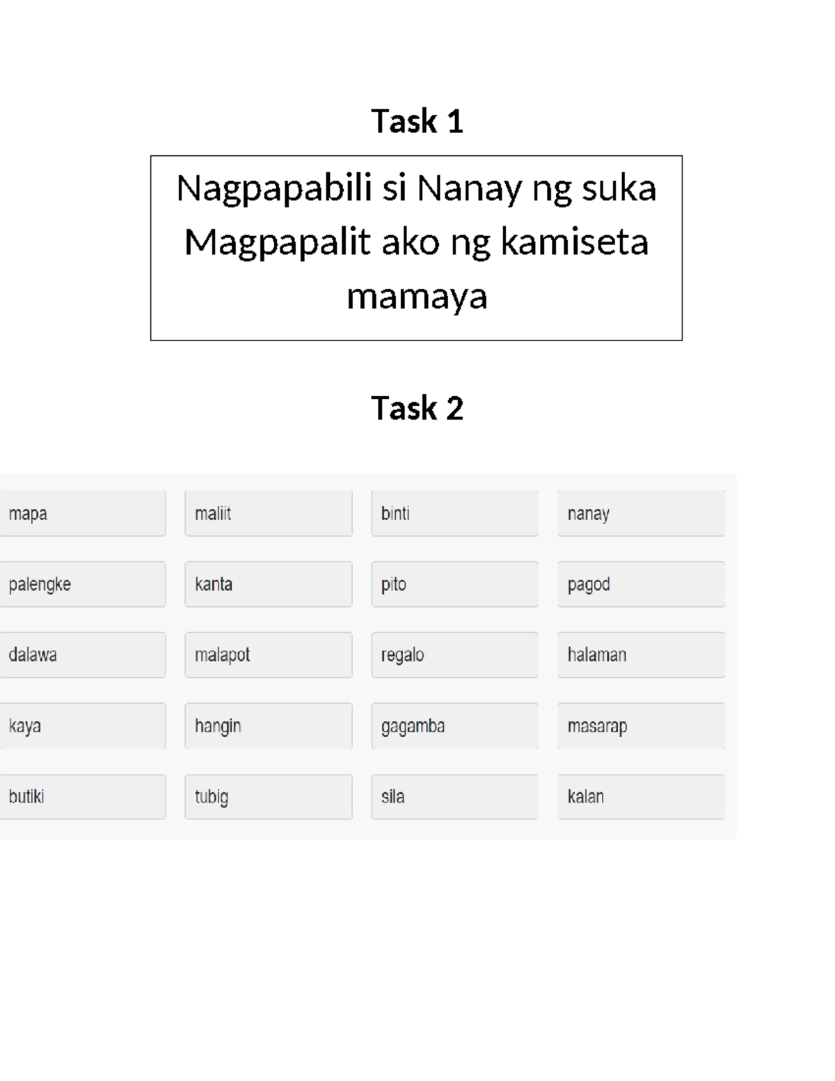 Task 1 - Learning Modules and Activities - Bachelor in elementary ...