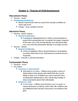 HDF 303 Notes Chapter 1 - Chapter 1: Research and Assessment in Early ...