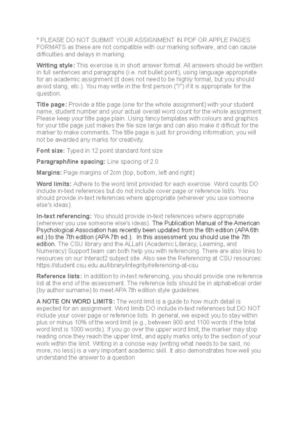 Presentation req - Marking criteria. - PSY101 - Deakin - Studocu
