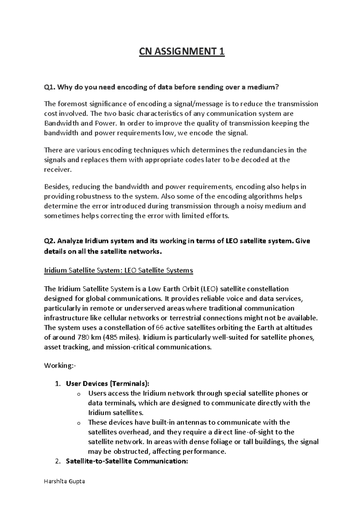 Cnassig 1 All Explanation Of Computer Networks Assignment Cn Assignment 1 Q1 Why Do You