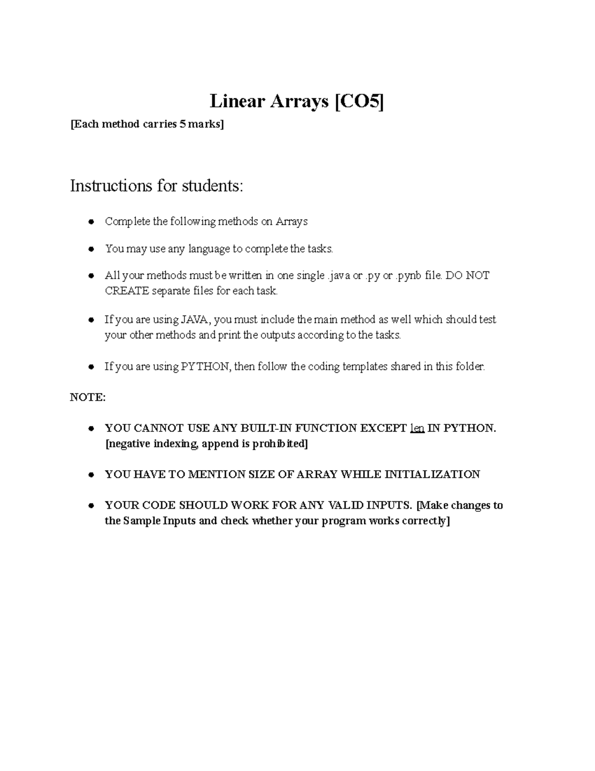 Lab1 Part1 Array Tasks - dfgdfgjksdfjgjsbgjksdfgjksjkgs - Linear Arrays ...