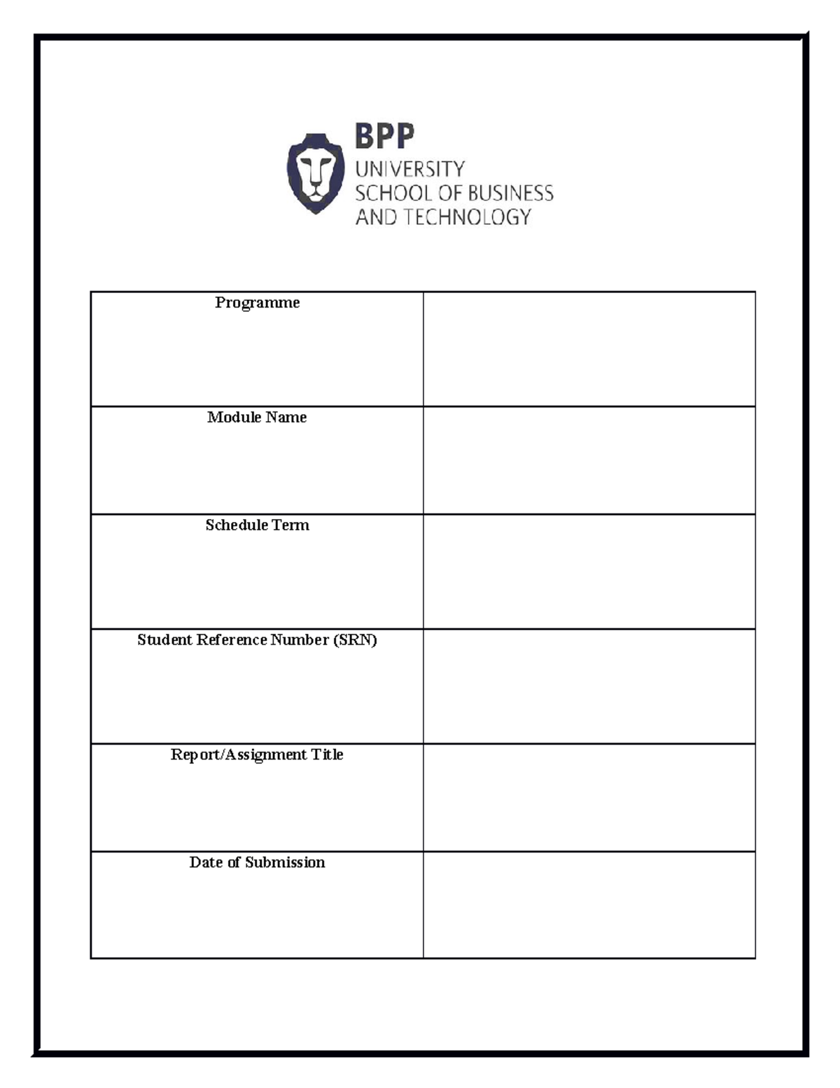 Assignment 1211 - useful - Programme Module Name Schedule Term Student ...